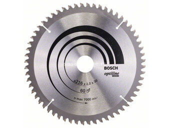 Bosch list kružne testere optiline wood 216 x 30 x 2,0 mm, 60 ( 2608640433 )
