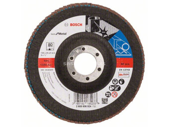 Bosch lamelni brusni disk X571, best for metal prečnik 125 mm granulacija 80, kolenasti ( 2608606...