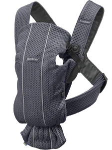 Baby Bjorn Nosiljka Mini Anthracite 3D mrežasta 0-12 m