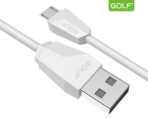 GOLF USB kabl na mikro usb 2m GC-27M beli