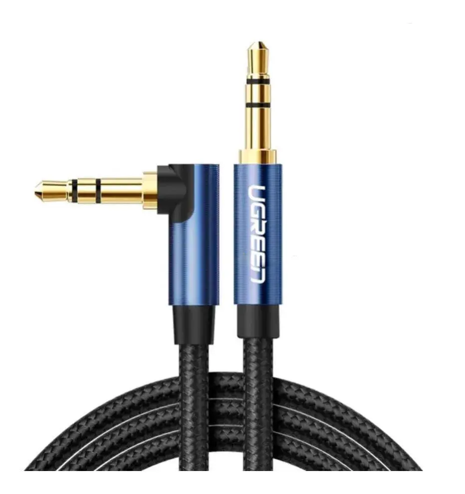 UGREEN AUX kabl 3.5mm metlani 1.5m Gold AV112 crni