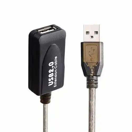 KETTZ USB kabl A - USB A M/F 2.0 produžni sa pojačivačem 10m sivi