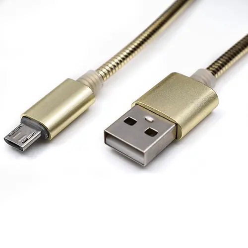 KETTZ USB kabl metalni Mikro 1m MAB-K010 zlatni