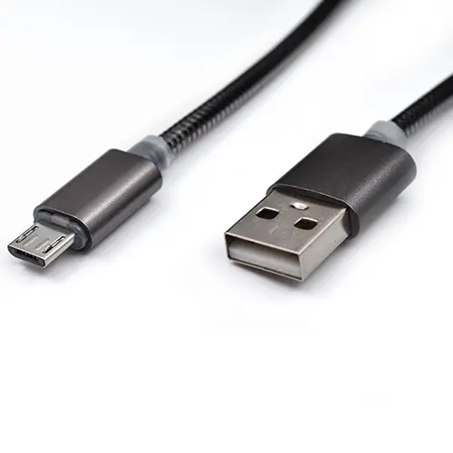 KETTZ USB kabl metalni Mikro 1m MAB-K10 tamnosivi