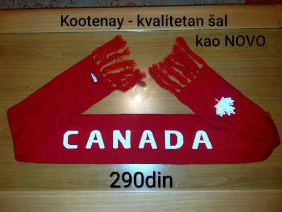 Kootenay Canada šal crveni kvalitetan - kao NOVO