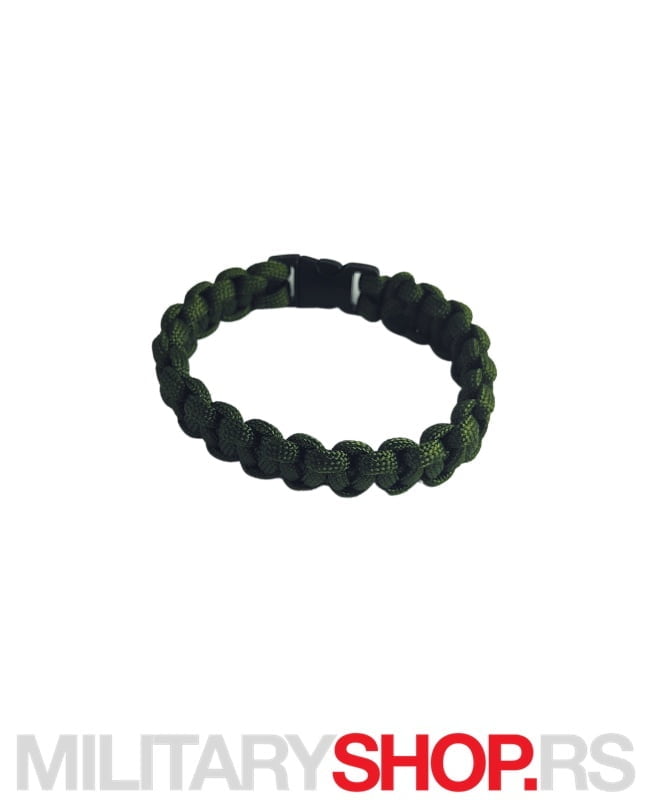 Cobra Survivor Paracord Narukvica Olive Boje