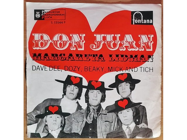 SP DAVE DEE, DOZY... - Don Juan (1969) 2. pressing, VG-