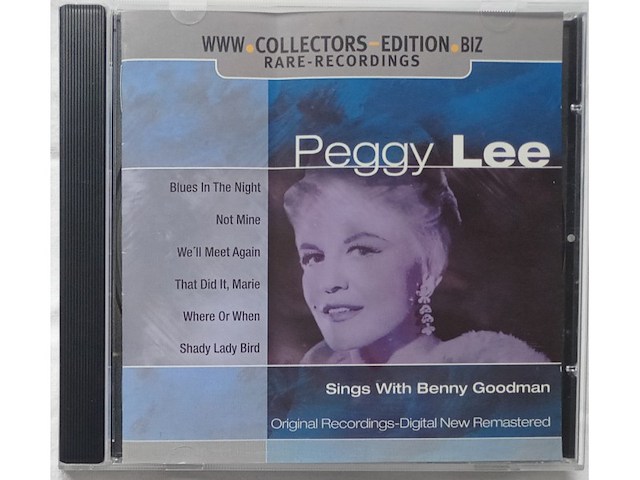 PEGGY LEE - Peggy Lee sings with Benny Goodman