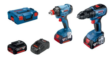 Bosch set akumulatorskog alata GSR 18V-50 + GDX 180-LI 3x5,0 Ah u L-Boxx koferu ( 06019G5227 )