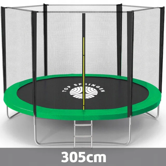 Top Springen Trambolina 305cm sa merdevinama Zelena ( SPR305OSG )