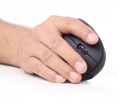 Gembird bezicni ergonomic 6-button optical mouse, black 95mm MUSW-ERGO-01
