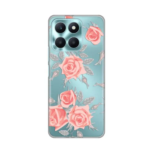 Silikonska futrola - maska print Skin za Huawei Honor X6a Elegant Roses