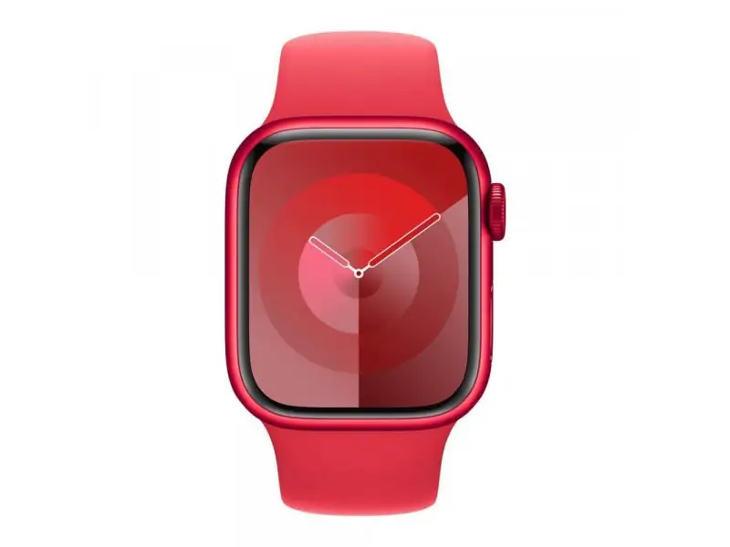 APPLE WATCH S9 GPS 41MM RED ALU CASE W RED SPORT BAND – S/M (MRXG3SE/A)