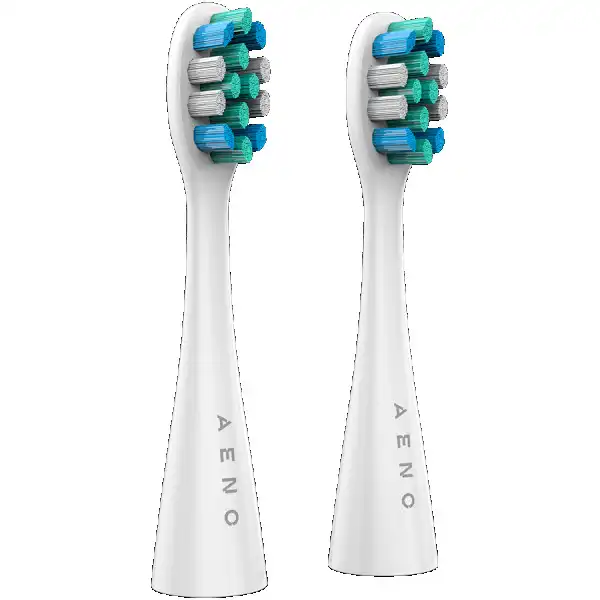 AENO Replacement toothbrush heads, White, Dupont bristles, 2pcs in set (for ADB0007ADB0008) ( ADBTH7-8 )