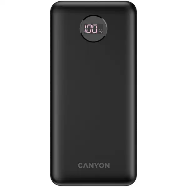 CANYON PB-2002 Power bank 20000mAh Li-poly battery, Input Type-C 5V3A,9V2A,18W , Output Type-C:5V3A,9V2.2A,12V1.5A,20W, Output USBA1USBA2