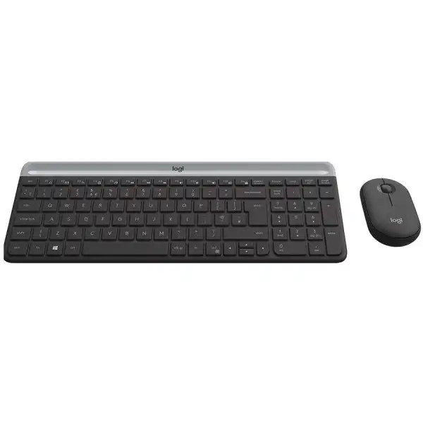 LOGITECH Slim Wireless Keyboard and Mouse Combo MK470 - GRAPHITE - HRV-SLV - INTNL ( 920-009264 )