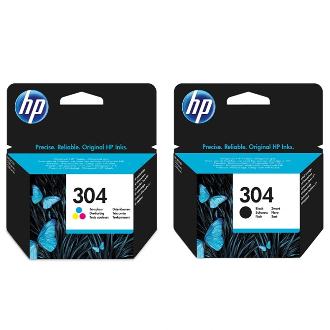 HP 304 BK + 3C ORIGINAL kertridž SET OD 2 KERTRIDŽA