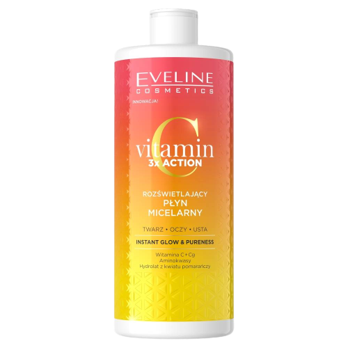 EVELINE - VITAMIN C 3XACTION - ILLUMINATING MICELLAR WATER 500ml