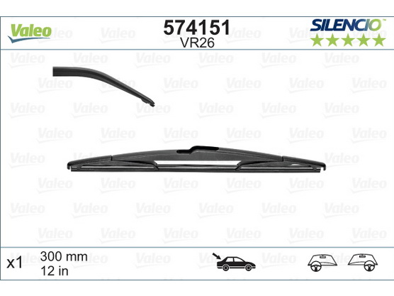 Metlica brisača zadnja 300mm *10903869*