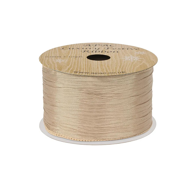 RI3128
Wired Edge Ribbon Pale Gold