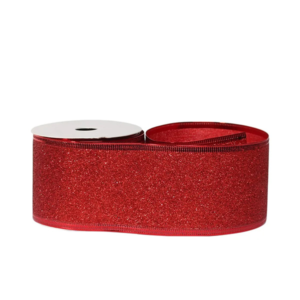 RI6301
Glitter Ribbon 63Mm Red Wire