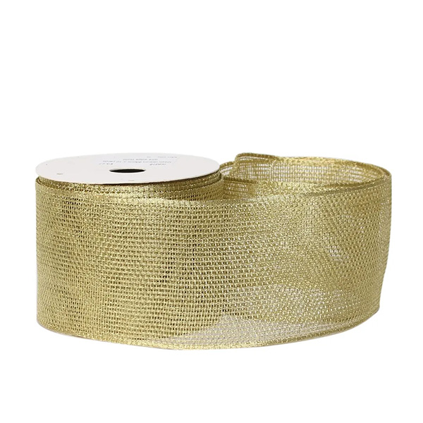 RI6316
Mesh Ribbon 63Mm Gold Edge