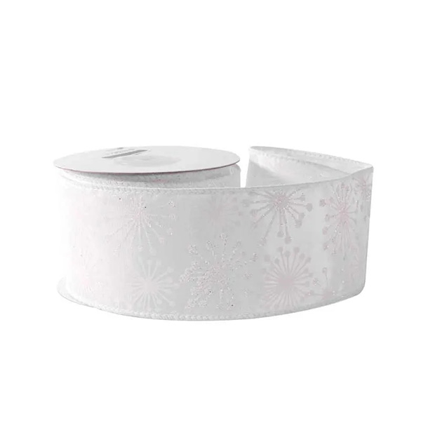 RI6625
White Glitter Snowflakes Ribbon