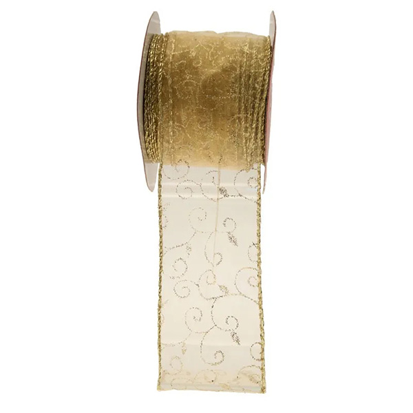 RI7146
Gold Wire Edge Ribbon 63Mm