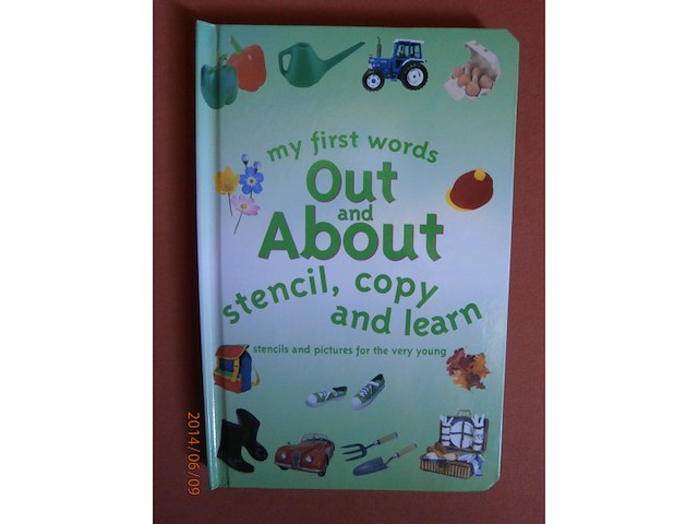 Out and About ( my first words ) - stencil, copy, learn