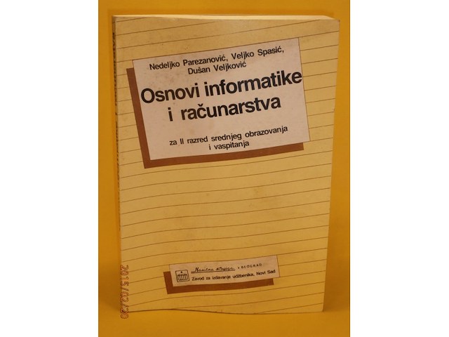 Osnovi informatike i računarstva, Nedeljko Parezanović