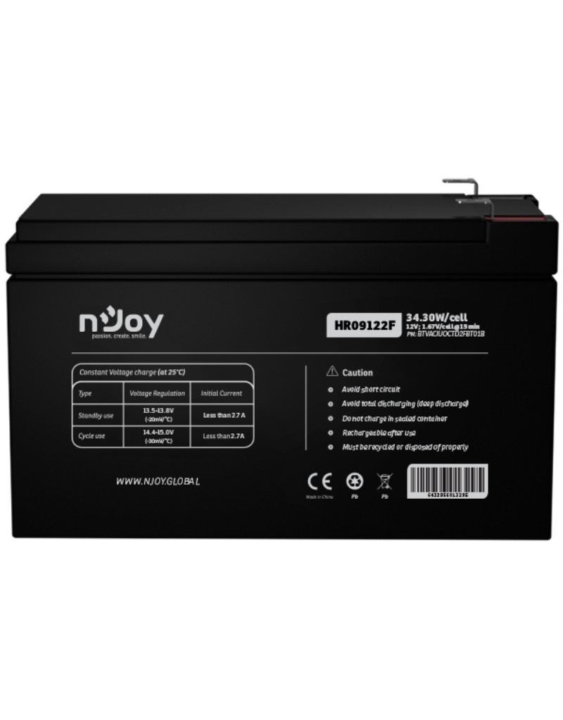 NJOY HR09122F baterija za UPS 12V 38.31W/cell (BTVACIUOCTD2FBT01B)