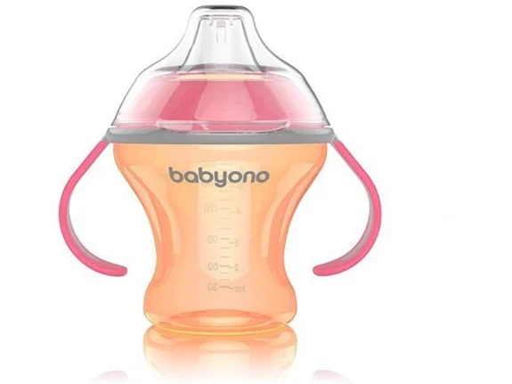 BabyOno Šolja no-spill sa mekim piskom 180 ML