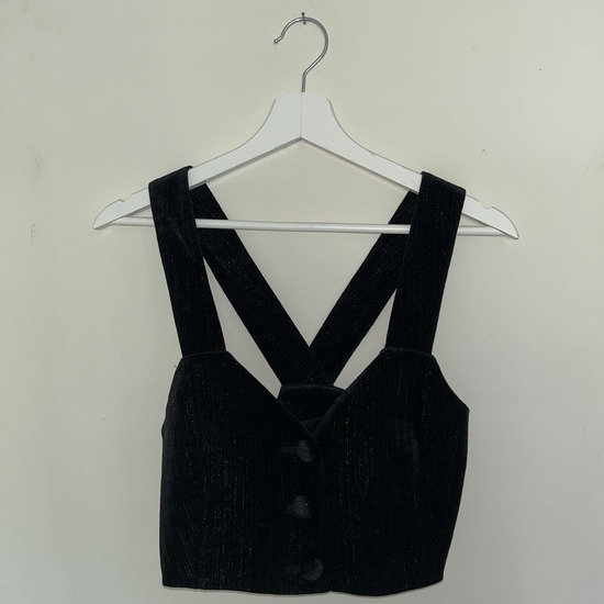 Plišani crop-top ZARA