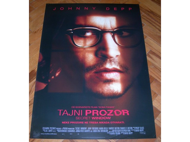 Tajni prozor (Johnny Depp) - filmski plakat