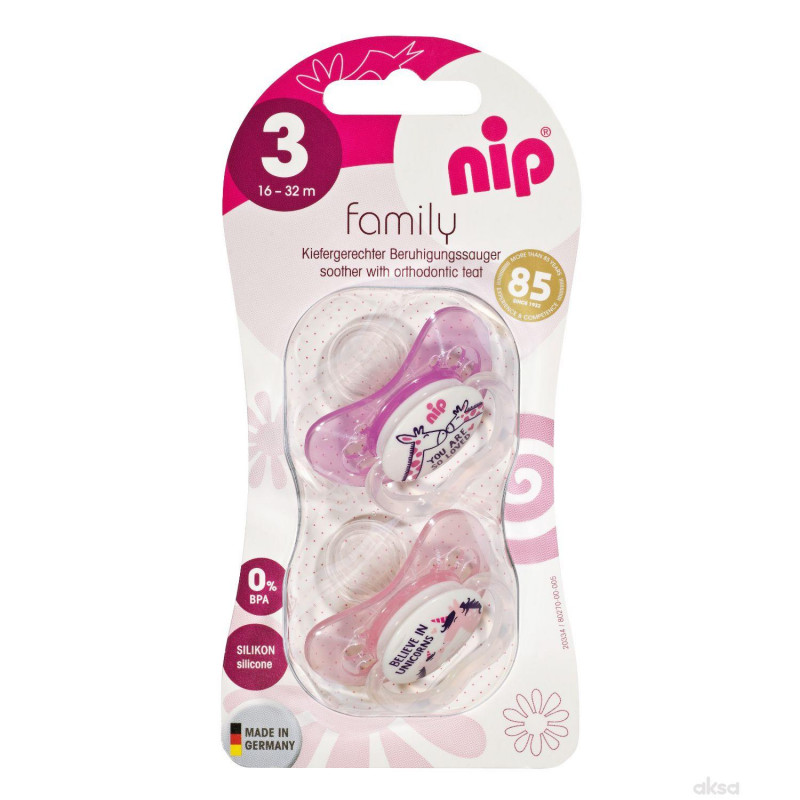 Nip Family silikonska varalica devojčica 16-32m a2