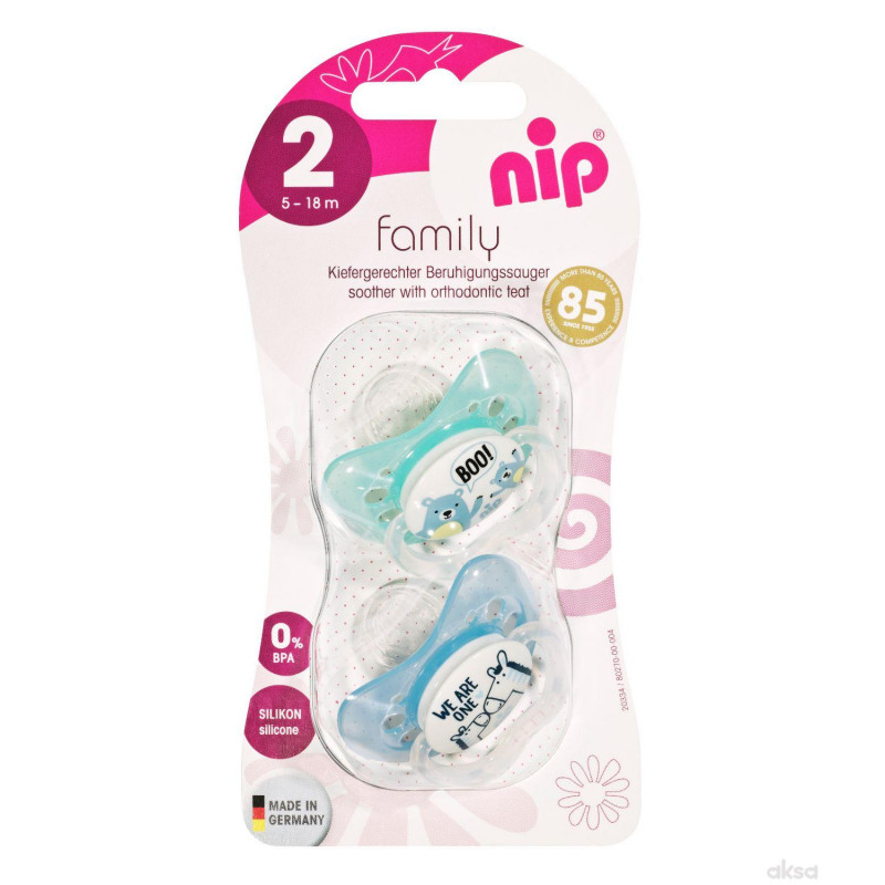 Nip Family silikonska varalica dečaci 5-18m a2