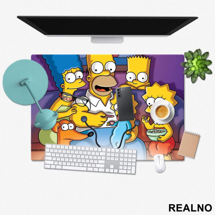 GLEDAJU TV ZAJEDNO - FAMILY - THE SIMPSONS - SIMPSONOVI - PODMETAČ ZA STO