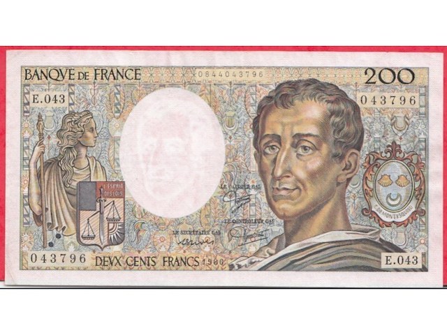 Francuska 200 francs 1986 XF