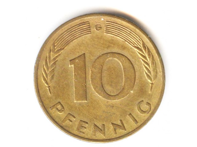 Nemacka 10 pfennig 1976 G