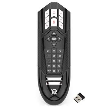 WECHIP R1 UNIVERSAL TV REMOTE CONTROL / AIR MOUSE - IR / 2.4G - BLACK