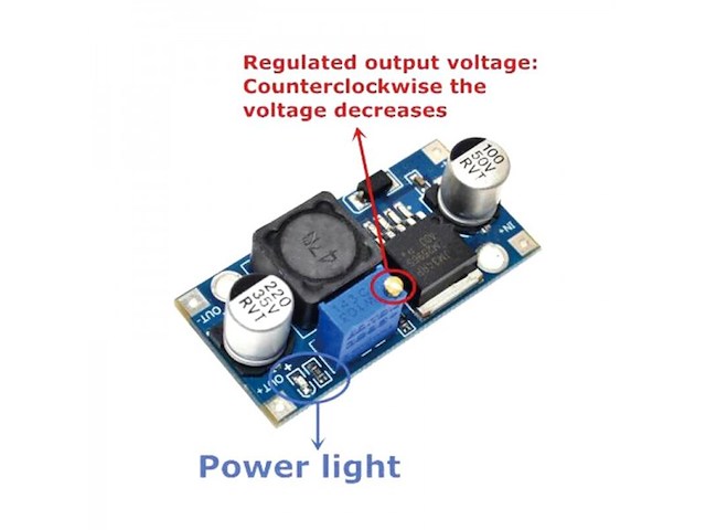 DC-DC step down konvertor - regulator napona LM2596S 3A