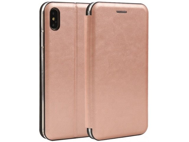 MCLF11-IPHONE XS Max * Futrola Leather FLIP Rose (149)