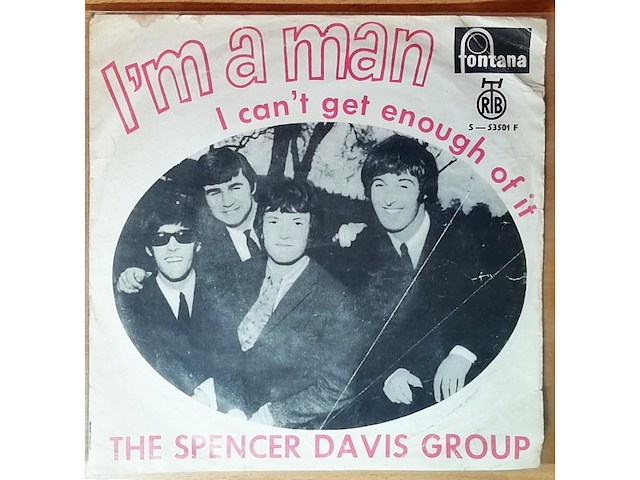 SP SPENCER DAVIS GROUP - I`m A Man (1967) G+/VG-