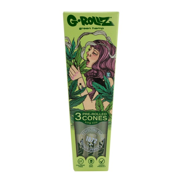 G-ROLLZ | ‘Colossal Dreamr’ – Organic Green Hemp – 3 KS Cones