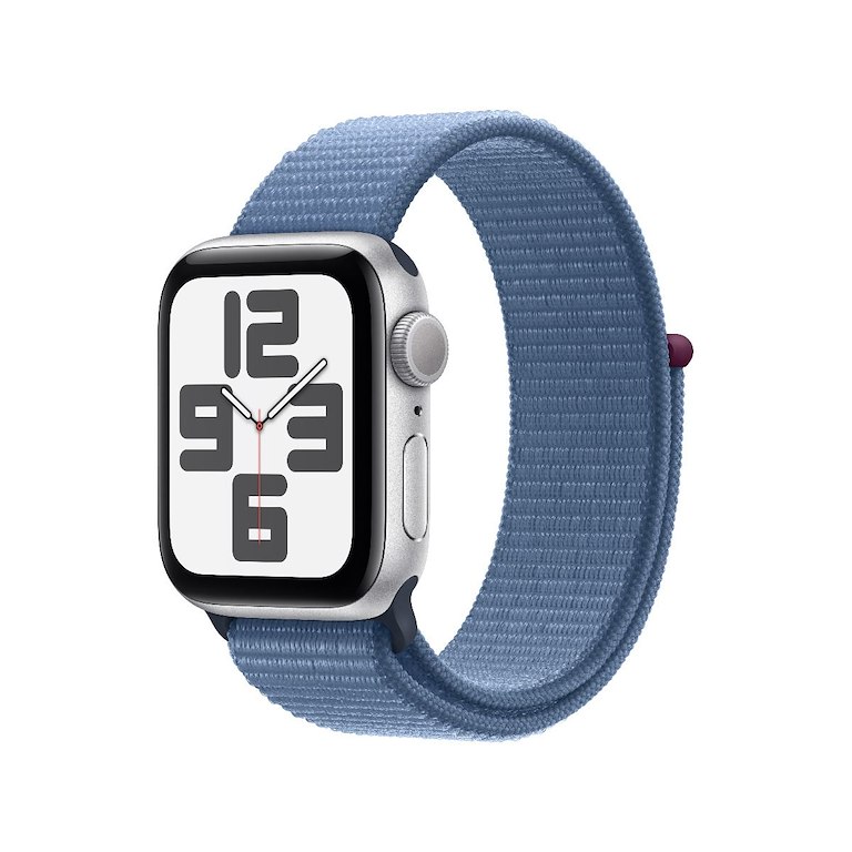 Apple Watch SE GPS 40mm Silver with Winter Blue Sport Loop