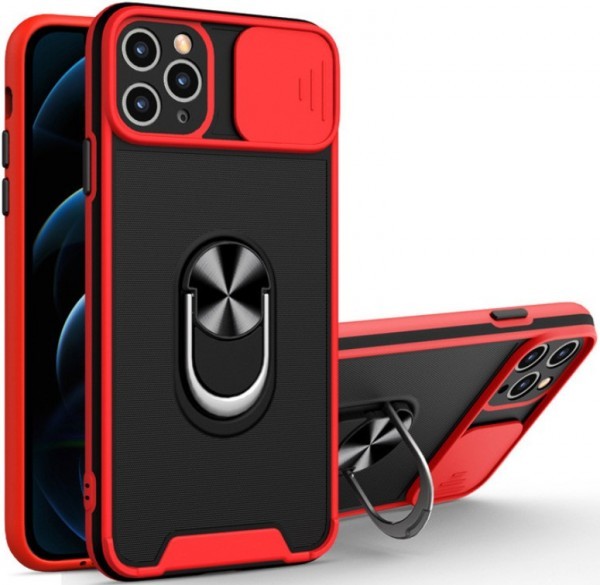 MCTR8-XIAOMI Redmi Note 8 Pro * Futrola Magnetic Defender Silicone Red (149)