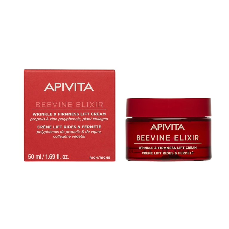 APIVITA BEEVINE ELIXIR Lifting Bogata Krema sa Polifenolima, Hijaluronskom Kiselinom, Ceramidima i Propolisom 50 mL