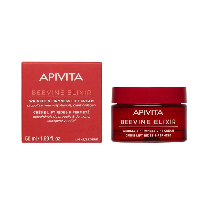 APIVITA BEEVINE ELIXIR Lifting Lagana Dnevna Krema sa Biljnim Kolafenom, Polifenolima, Hijaluronom i Propolisom 50 mL