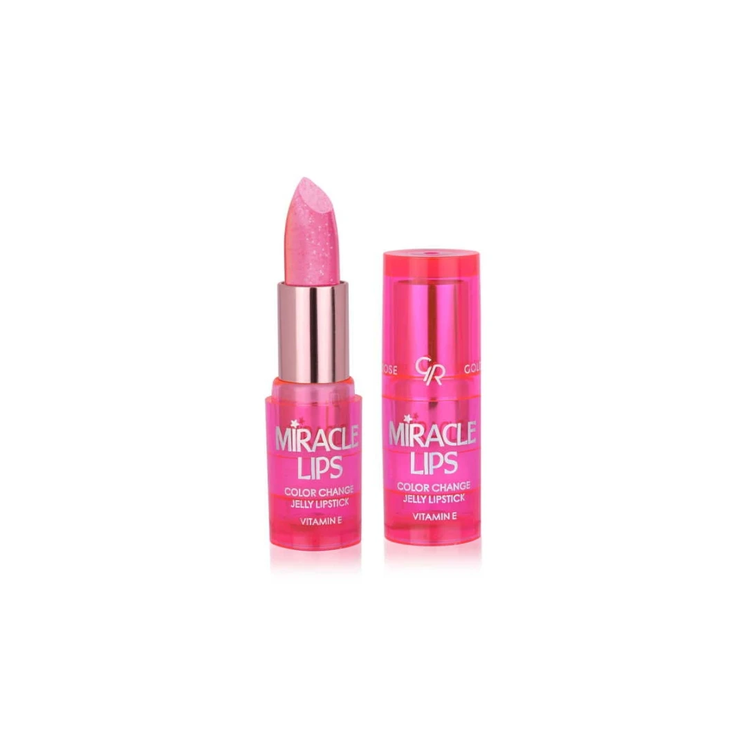 GOLDEN ROSE MIRACLE LIPS Ruž za Usne Color Change Jelly Lipstick Berry Pink sa Vitaminom E 5 g