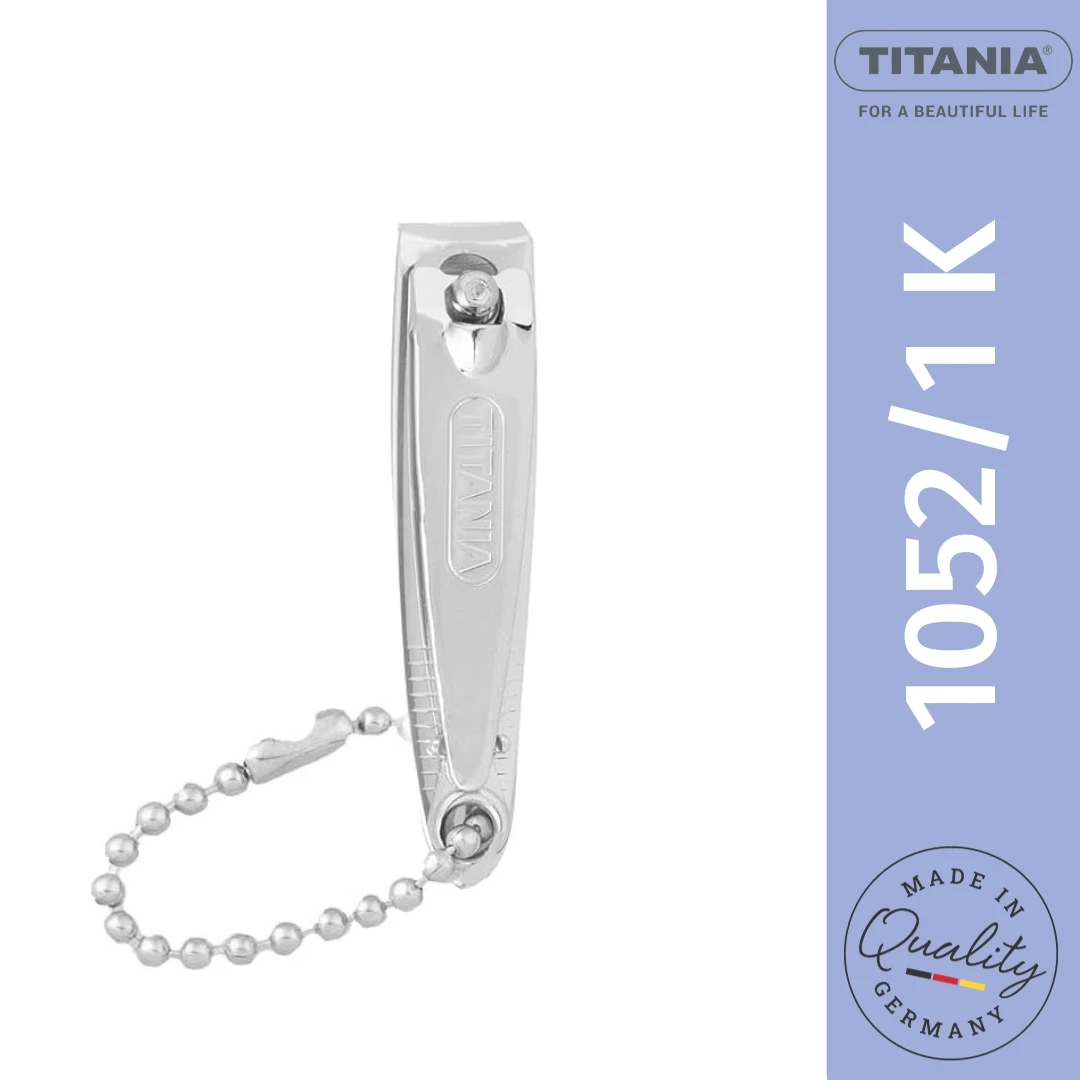 TITANIA® Grickalica za Nokte sa Lančićem i Turpijom Mala Hromirana 1052/1 K